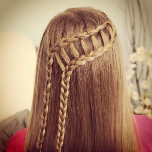 Feather Waterfall & Ladder Braid Combo | 2-in-1 Hairstyles - Cute Girls ...