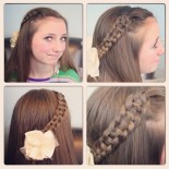4-Strand Slide-Up Braid | Pullback Hairstyles - Cute Girls Hairstyles