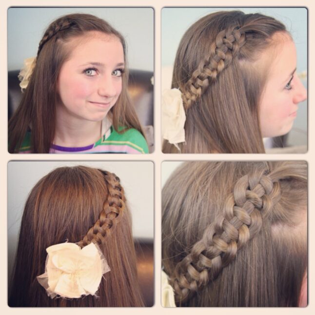 4-Strand Slide-Up Braid | Pullback Hairstyles - Cute Girls Hairstyles