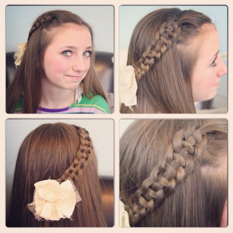 4-Strand Slide-Up Braid | Pullback Hairstyles - Cute Girls Hairstyles