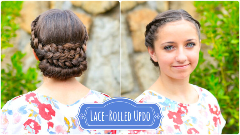How to create a Lace-Rolled Updo - Cute Girls Hairstyles