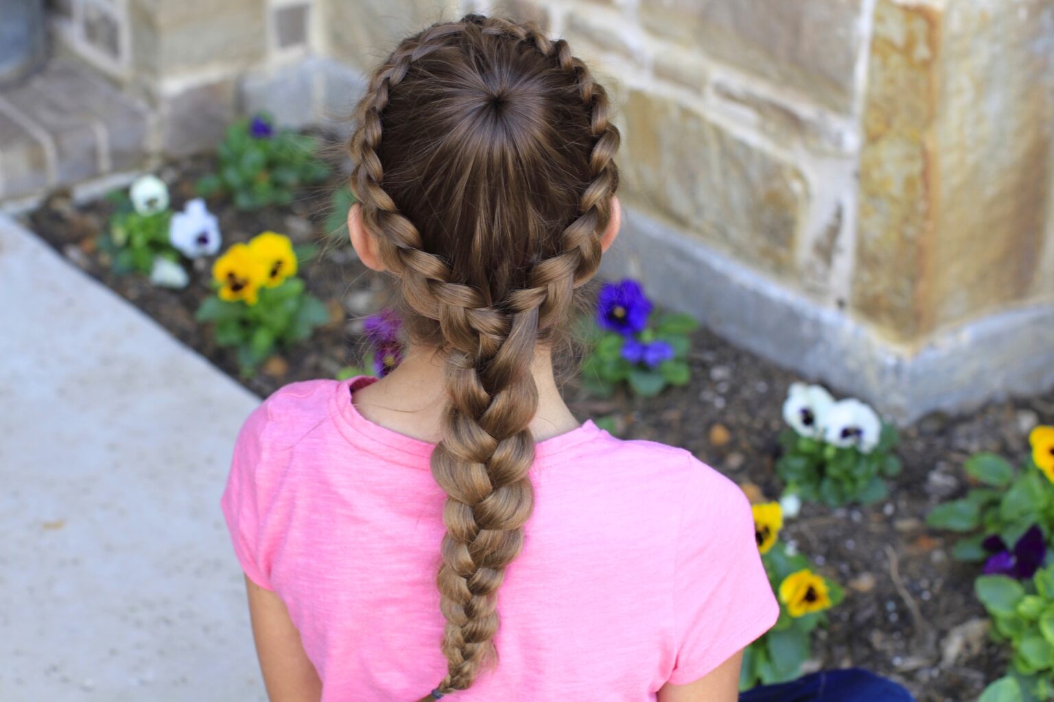 How to Create a Dutch Starburst Braid - Cute Girls Hairstyles