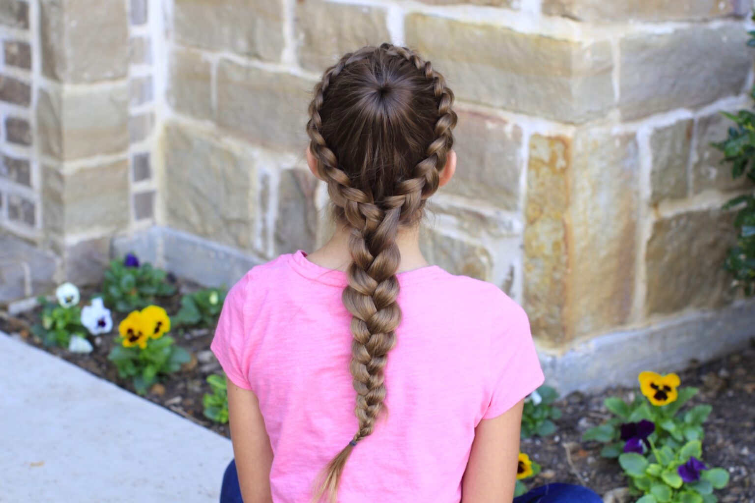 How to Create a Dutch Starburst Braid - Cute Girls Hairstyles