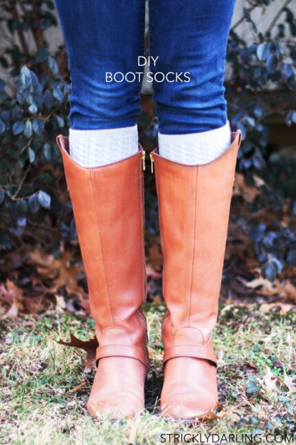 DIY 2 Minute Boot Socks - Cute Girls Hairstyles