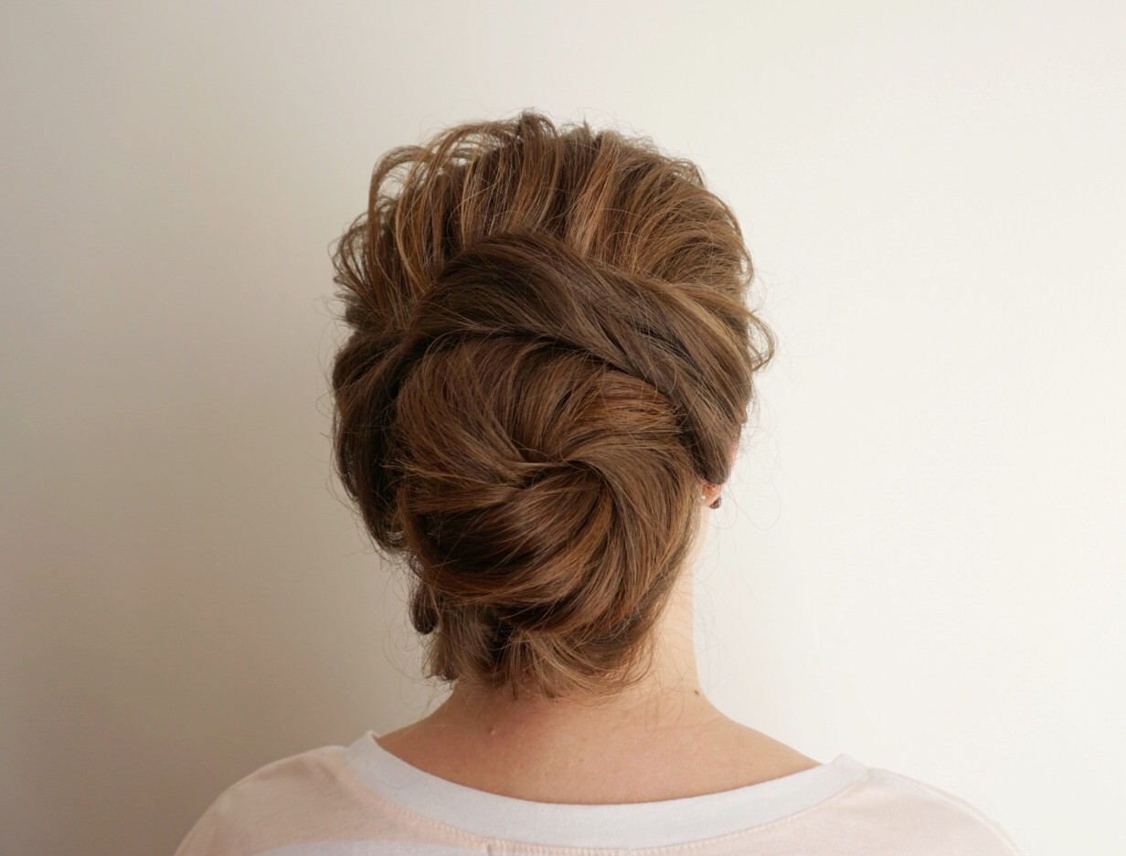 Julianne Hough Messy Updo Back View