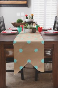 Kraft Paper Table Runner - Cute Girls Hairstyles