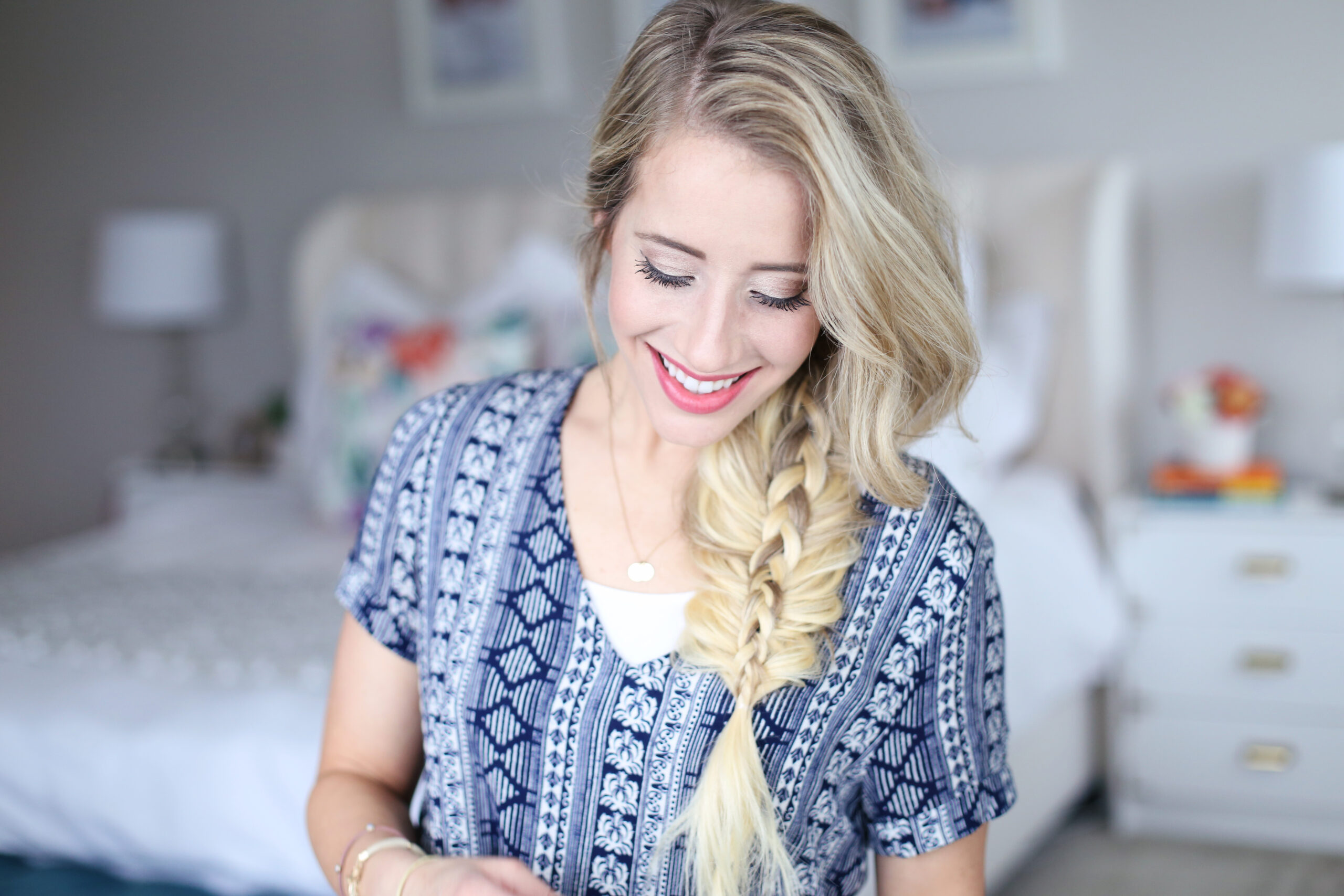 Stacked Side Braid - Cute Girls Hairstyles