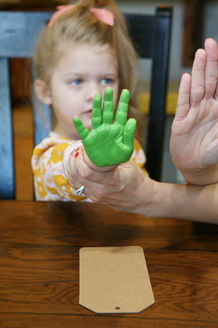 Handprint Christmas Ornaments - Cute Girls Hairstyles