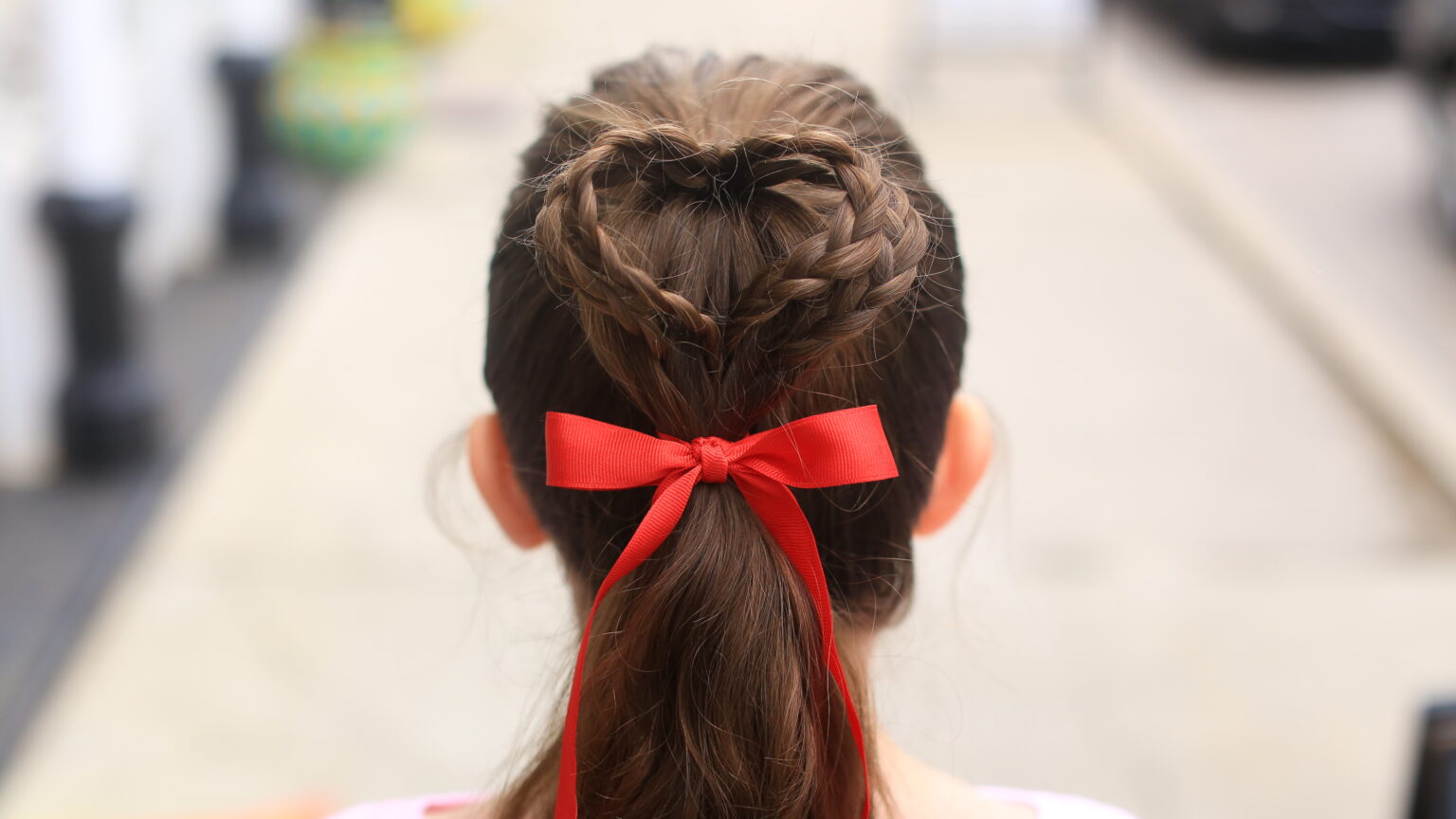 Double Heart Ponytail - Cute Girls Hairstyles