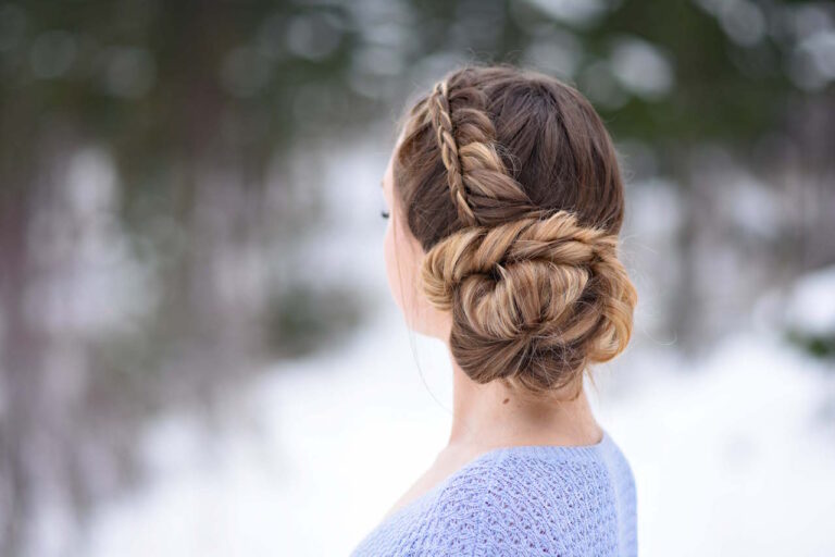 Stacked Fishtail Updo - Cute Girls Hairstyles
